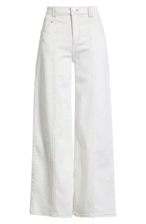 TRACTR Seam Detail Wide Leg Jeans