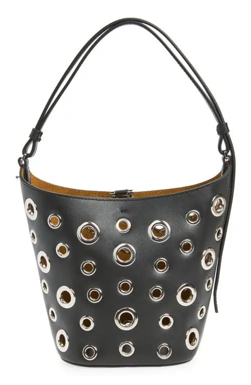 Proenza Schouler Striped Mini Bucket Bag - Black