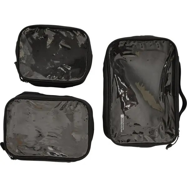 Mountain Warehouse Clear Travel Toiletry Bag Set