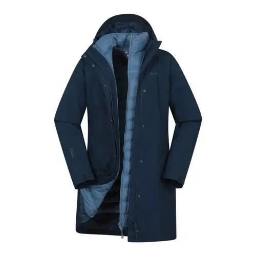 Mountain Warehouse Alaskan Long 3-in-1 Waterproof Jacket - Navy