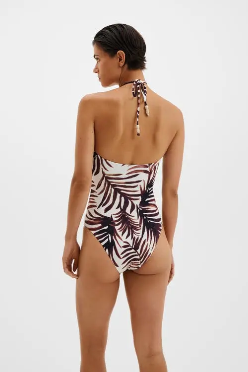 MALINA Idalia Bandeau Cut Out Swimsuit
