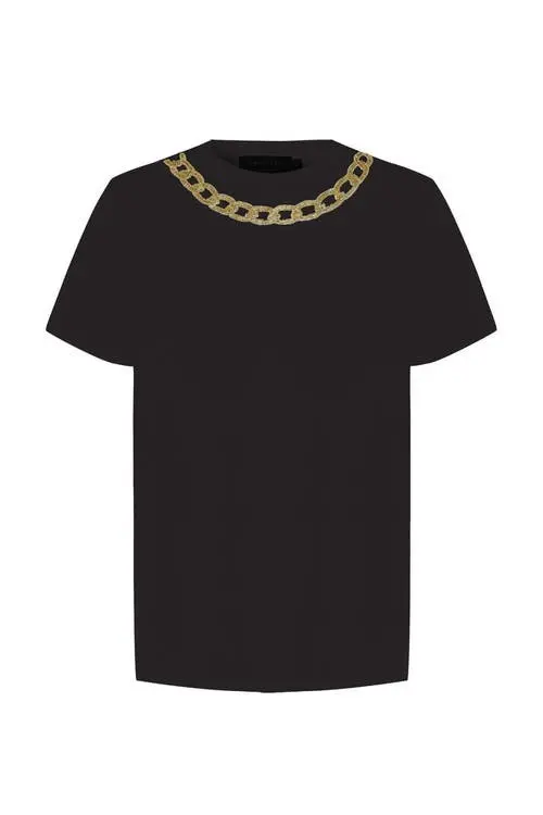 EXQUISE Harmony Jersey Tshirt - Black