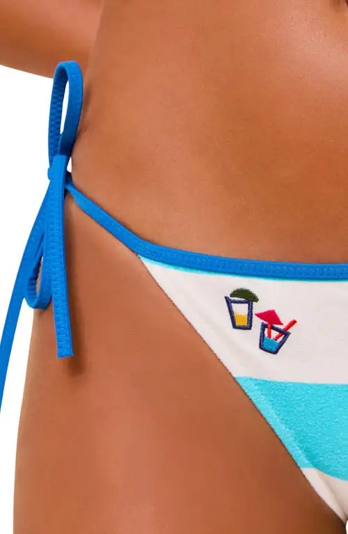 Solid & Striped The Iris Striped Side Tie Bikini Bottoms