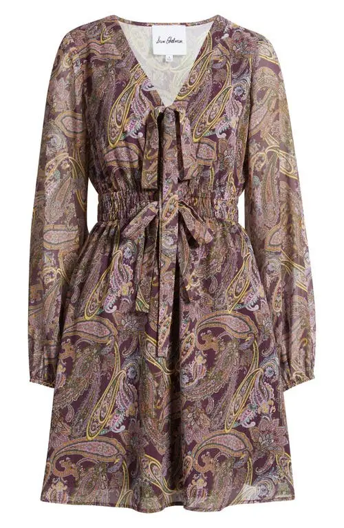 Sam Edelman Paisley Tie Neck Minidress