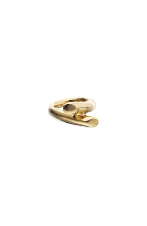 UNODE50 18k Plated Sculptural Ring