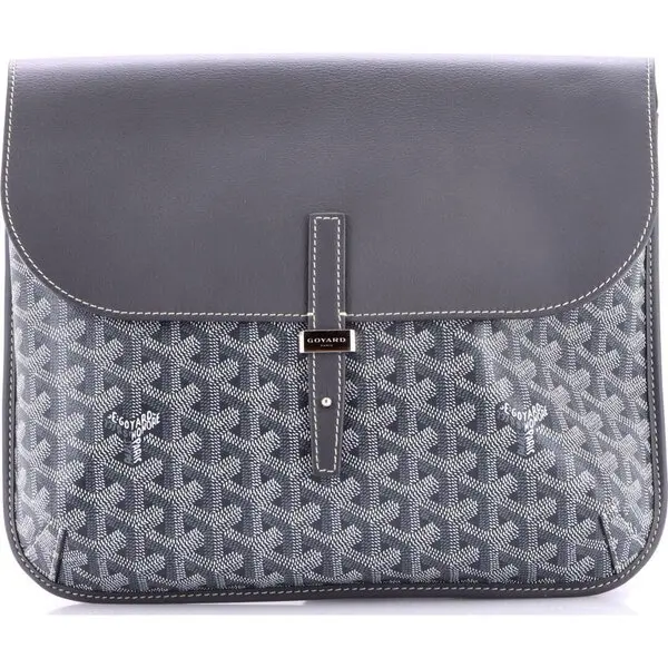 Goyard Coursier Messenger Bag Coated Canvas And Leather