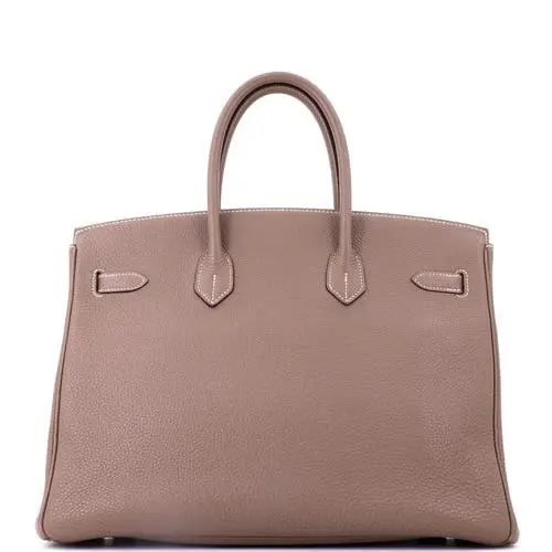 Hermès Birkin Handbag Togo With Palladium Hardware 35 - Grey