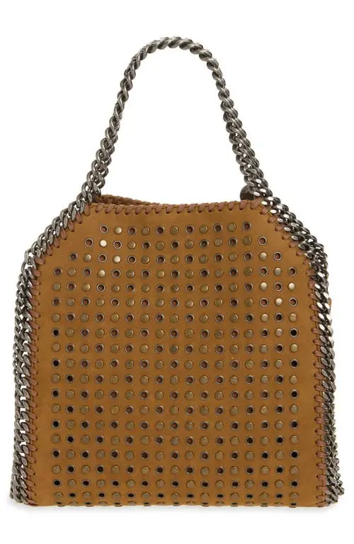 Stella McCartney Mini Falabella Studded Faux Suede Tote