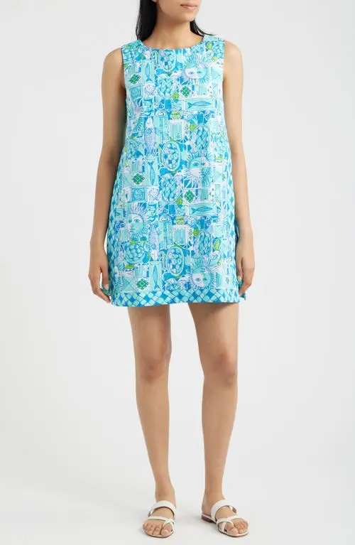 Lilly Pulitzer® Aisling Shift Romper With Skirted Overlay - Mint Condition