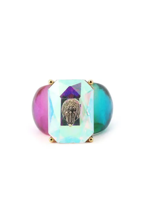 Kurt Geiger Resin Ombre Stone Cocktail Ring