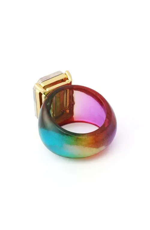 Kurt Geiger Resin Ombre Stone Cocktail Ring