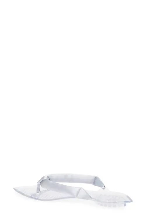 Alaïa Padded Thong Sandals - Argent