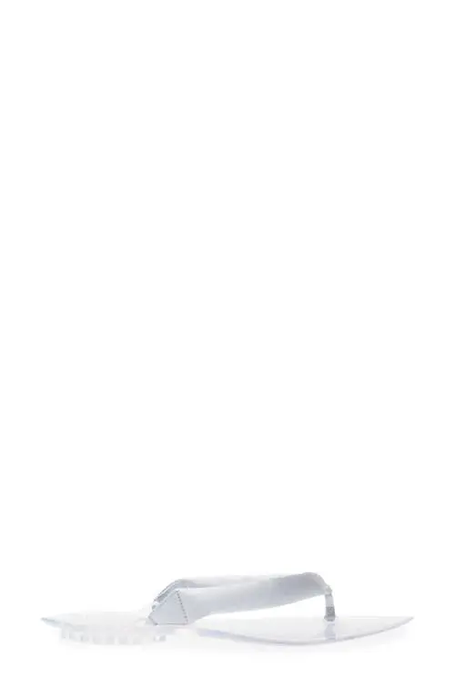 Alaïa Padded Thong Sandals - Argent