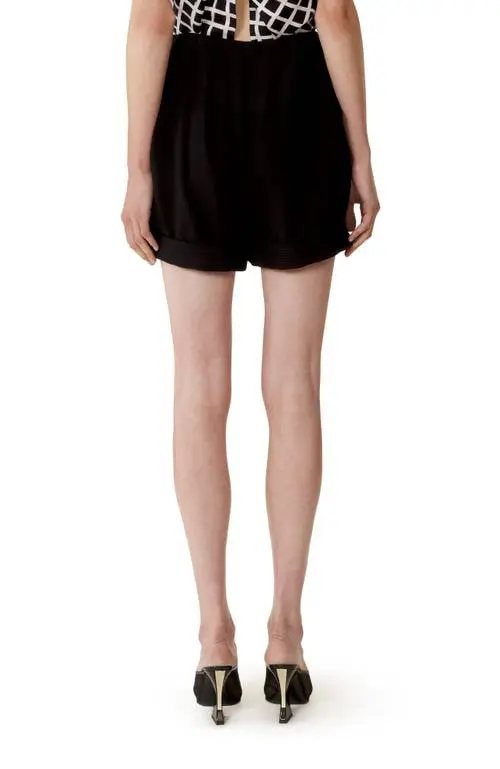 LANVIN Crepe Pleated Shorts