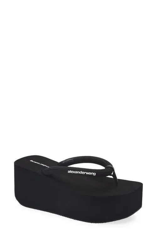Alexander Wang Jenna Platform Flip Flop - Black