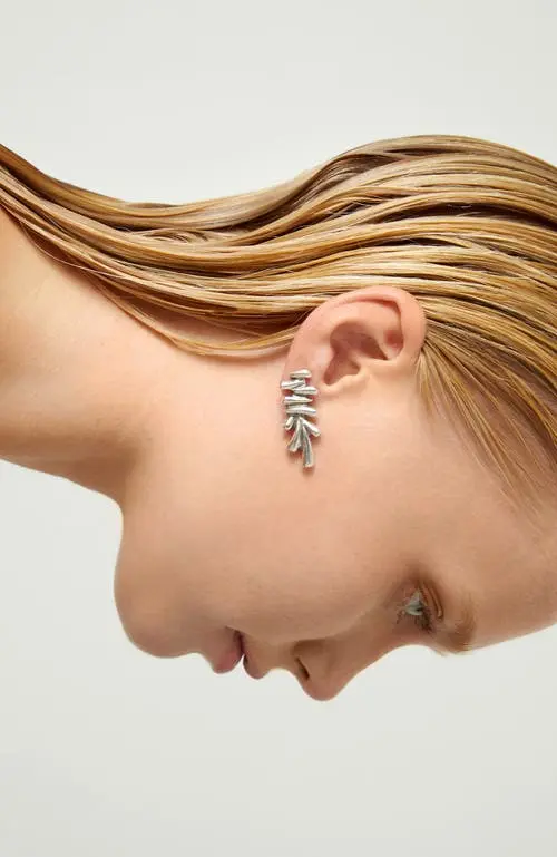 UNODE50 Sterling Plated Earrings With Several Tubes