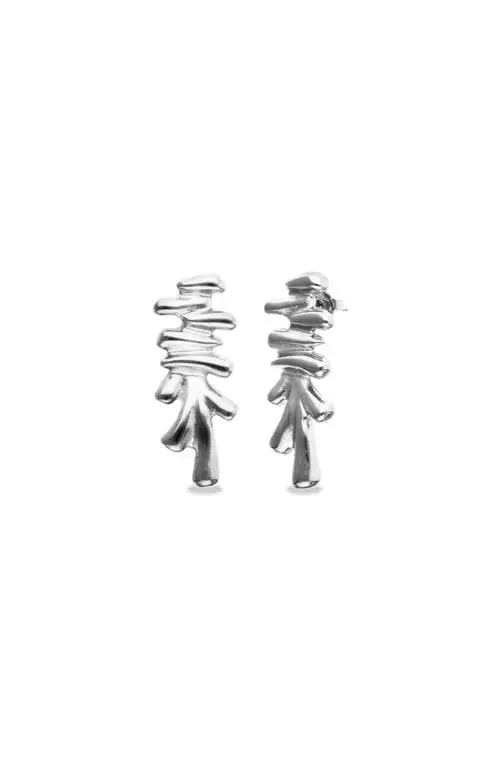 UNODE50 Sterling Plated Earrings With Several Tubes