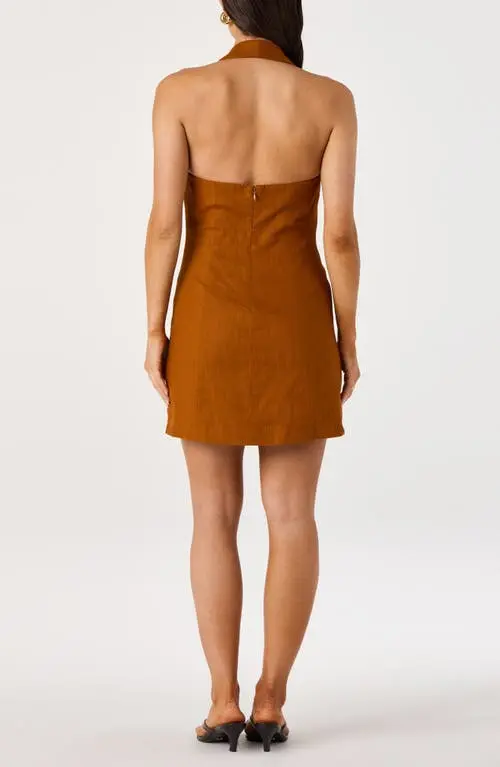 Astr The Label Rosemarie Linen & Cotton Minidress