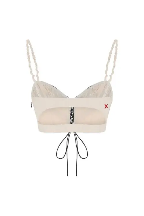 PCFG The Party Edit Lace Panel Contrast Bra