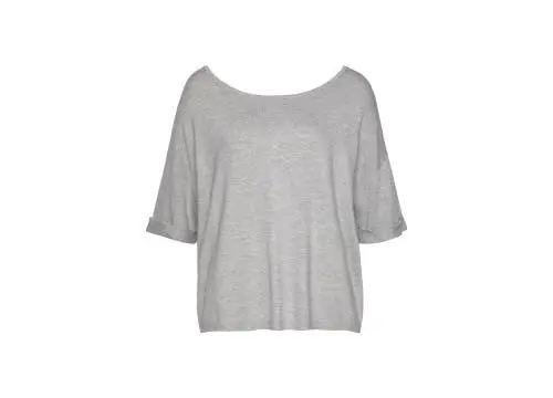 LASCANA Oversized Reversible Sweater - Grey