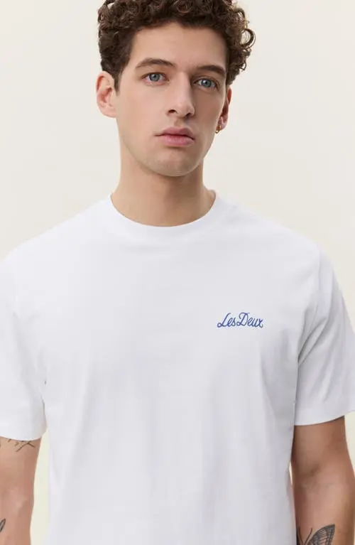 LES DEUX Bouquet Organic Cotton Graphic T-shirt