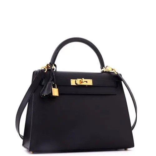 Hermès Kelly Handbag Epsom With Gold Hardware 28 - Black