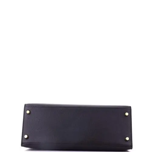 Hermès Kelly Handbag Epsom With Gold Hardware 28 - Black