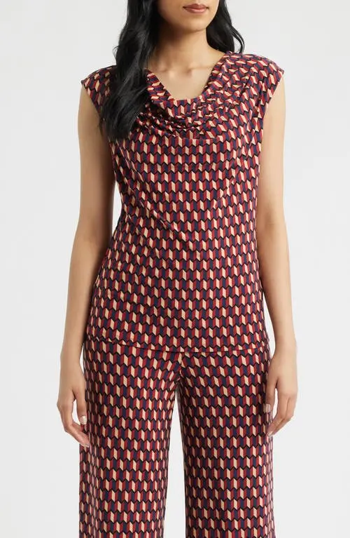 Anne Klein Cowl Neck Extended Shoulder Top