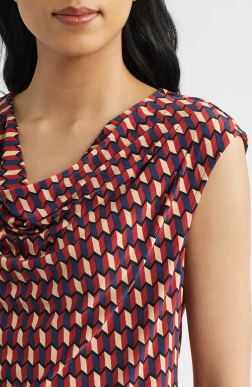 Anne Klein Cowl Neck Extended Shoulder Top