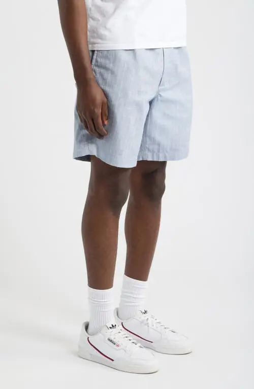 WAX LONDON Stripe Cotton Linen Shorts