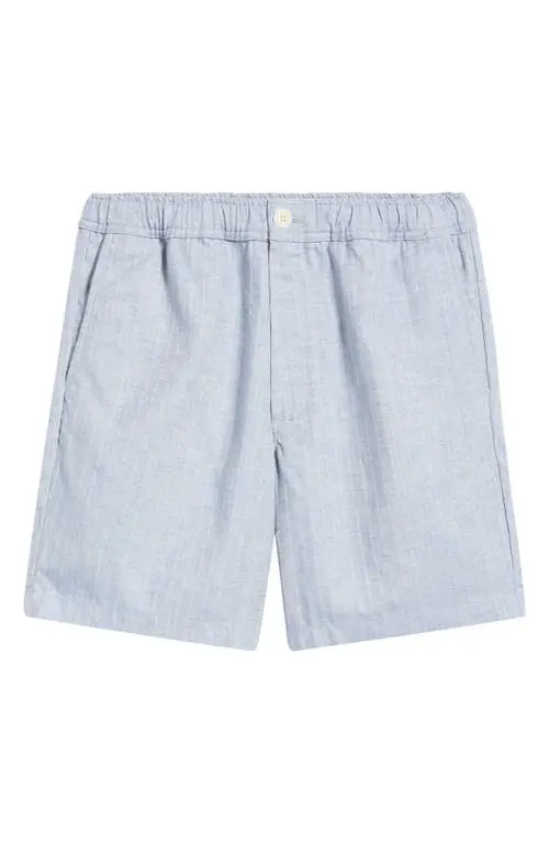 WAX LONDON Stripe Cotton Linen Shorts