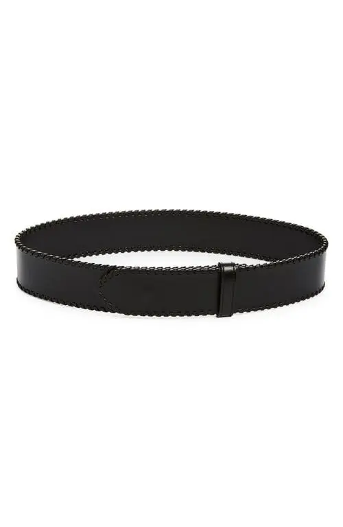 Khaite Theo Whipstitched Leather Belt