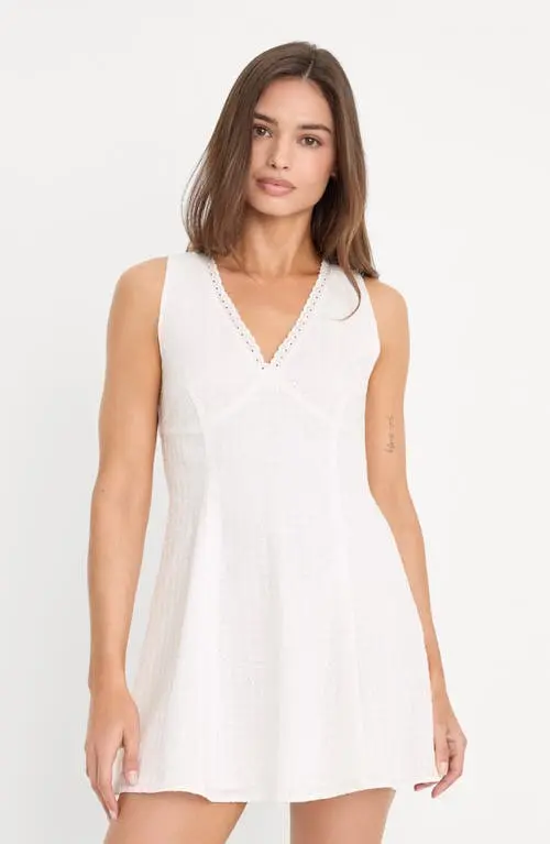 Good American The Eyelet Minidress