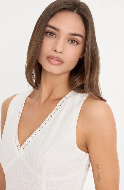 Good American The Eyelet Minidress