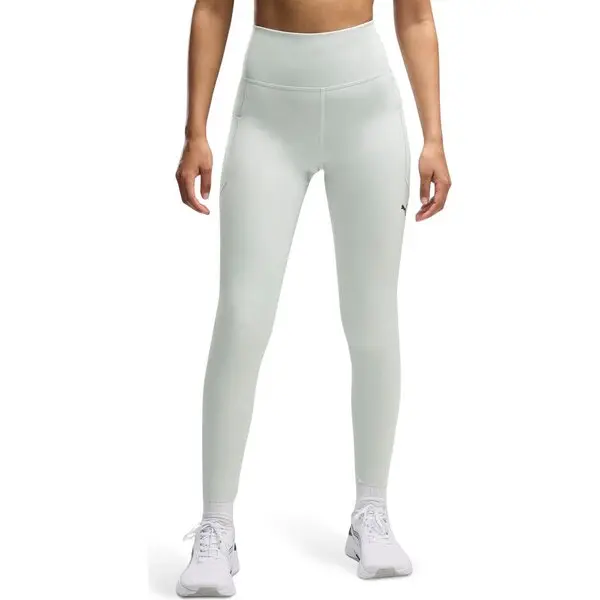 PUMA Pwrmode High Waist Pocket 7/8 Leggings - Creme De Mint