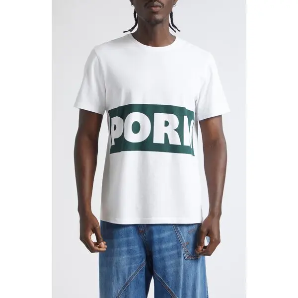 JW Anderson Porn Graphic T-shirt - White/green