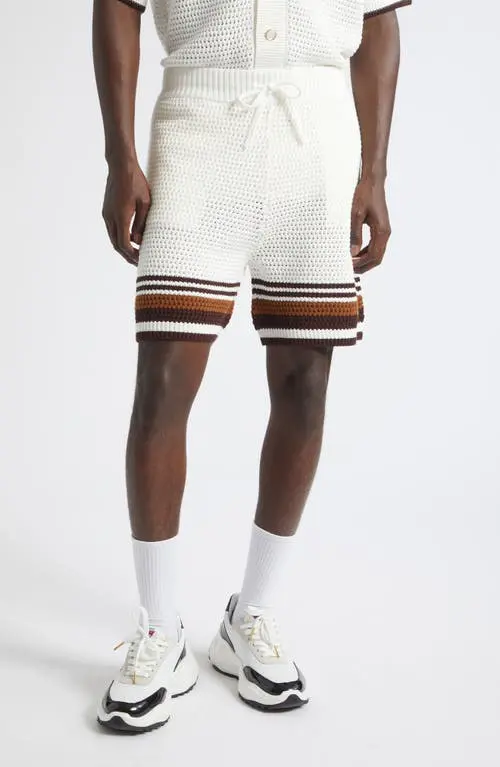 Casablanca Crochet Shorts With Drawstring Waist