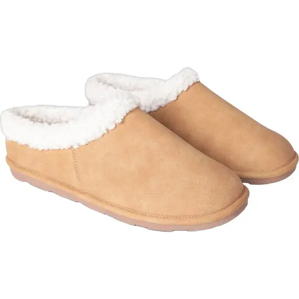 ANIMAL Gender Inclusive Borg Lined Slippers - Beige