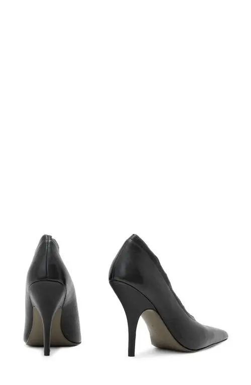 ALLSAINTS Vera Leather Stiletto Pumps - Black
