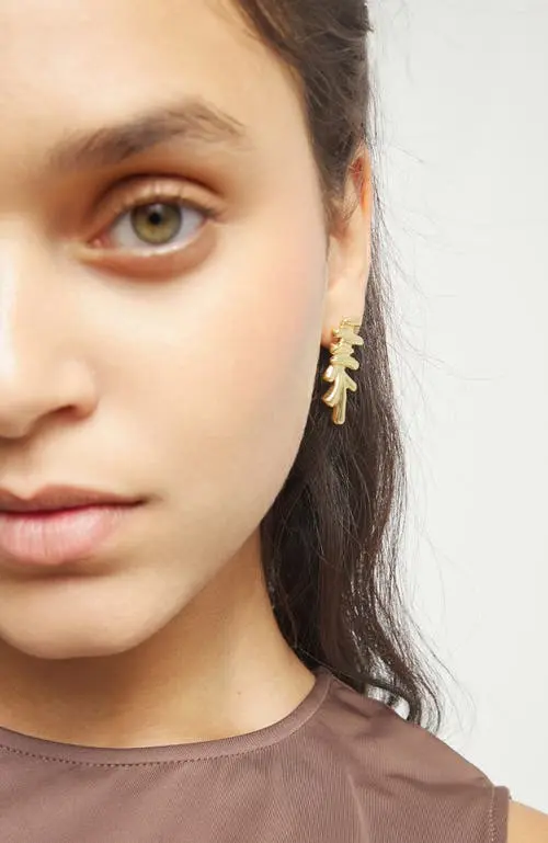 UNODE50 18k -plated Earrings With Various Tubes
