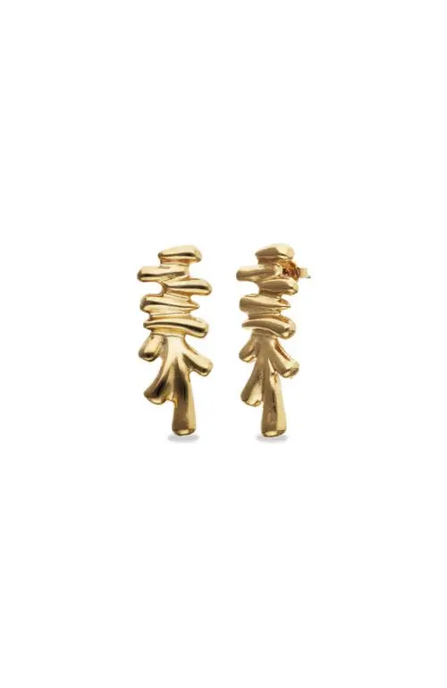UNODE50 18k -plated Earrings With Various Tubes