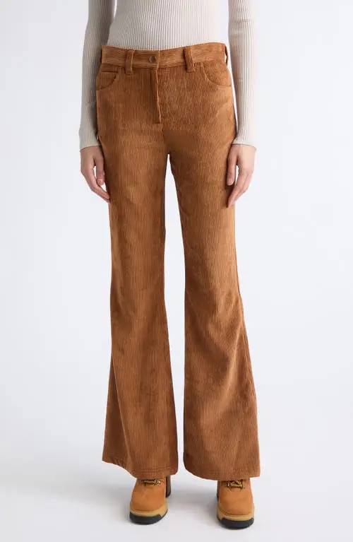 Moncler Corduroy Flare Leg Pants - Brown