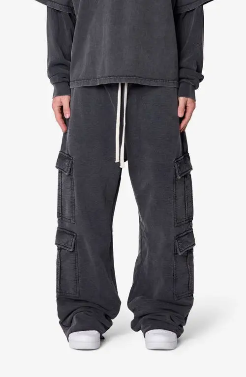 Mnml Ultra Baggy Cotton Flece Cargo Sweatpants
