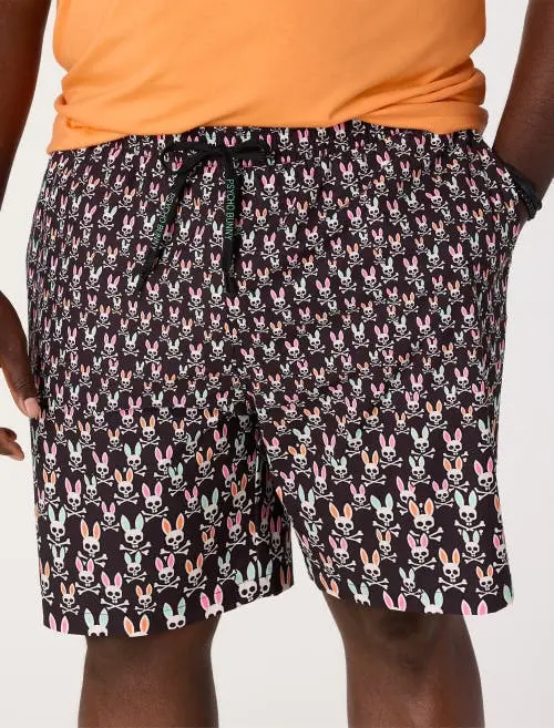 Psycho Bunny Big & Tall Byron Allover Swim Trunks