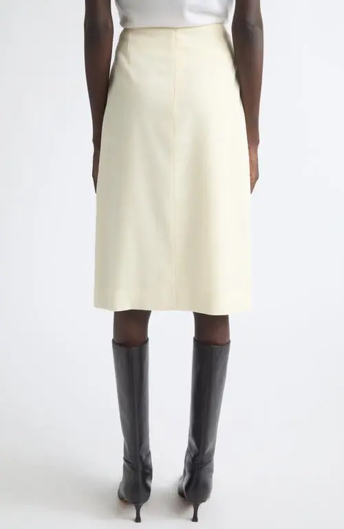 JIL SANDER Wool Sablé Pleated Skirt