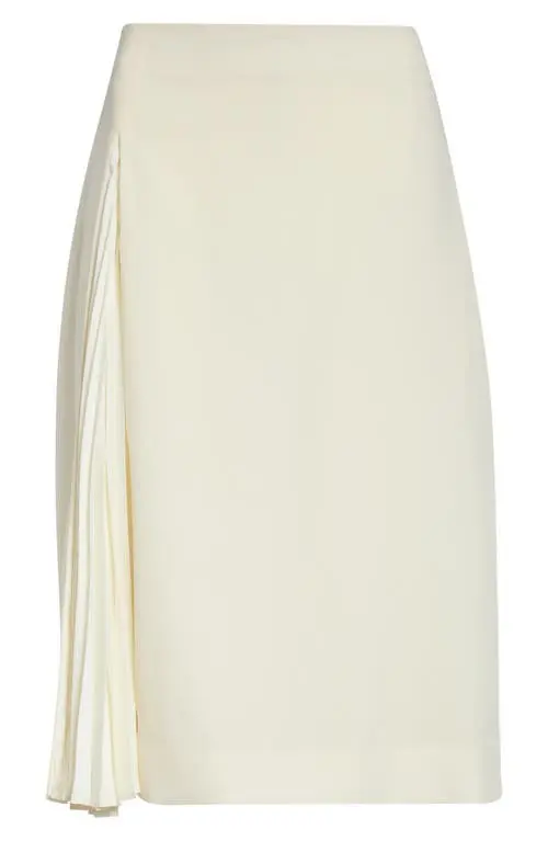 JIL SANDER Wool Sablé Pleated Skirt