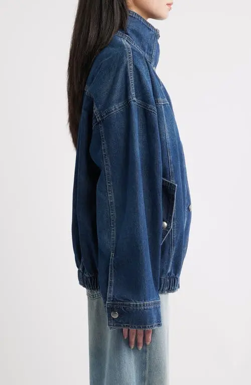 DL1961 Nara Relaxed Fit Denim Jacket With Drawstring Hem