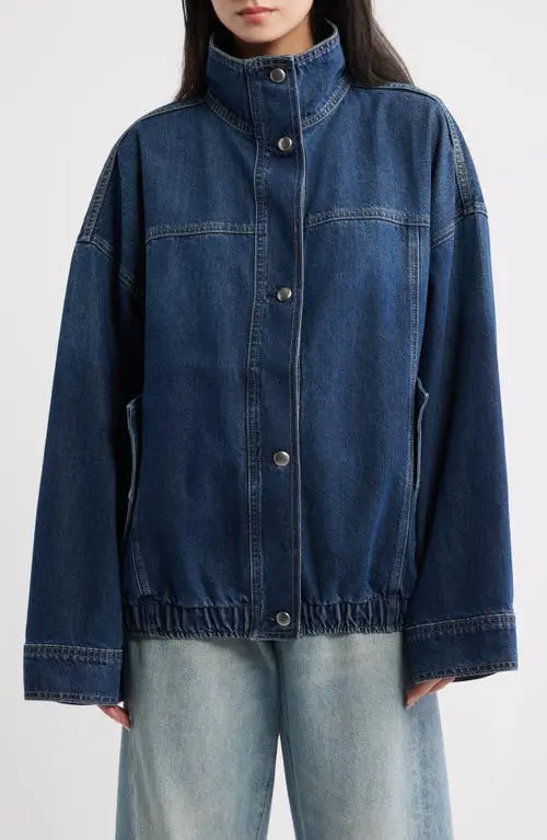 DL1961 Nara Relaxed Fit Denim Jacket With Drawstring Hem