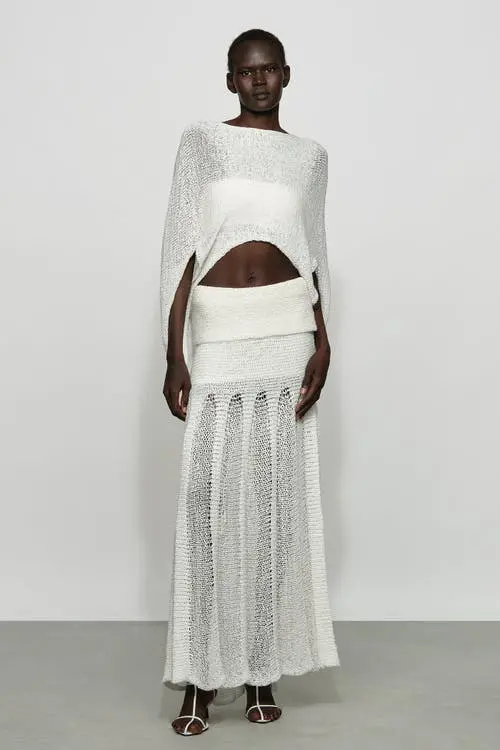 ET OCHS Kiernan Knit Skirt - White