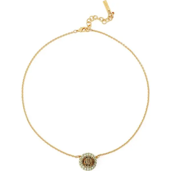 Kurt Geiger Eagle Pave Dome Pendant Necklace